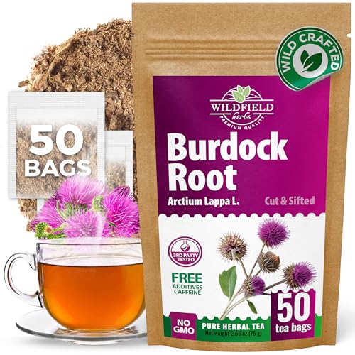 wildfield herbs burdock root tea bags
