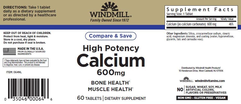 Windmill calcium tablets for daily nutrition