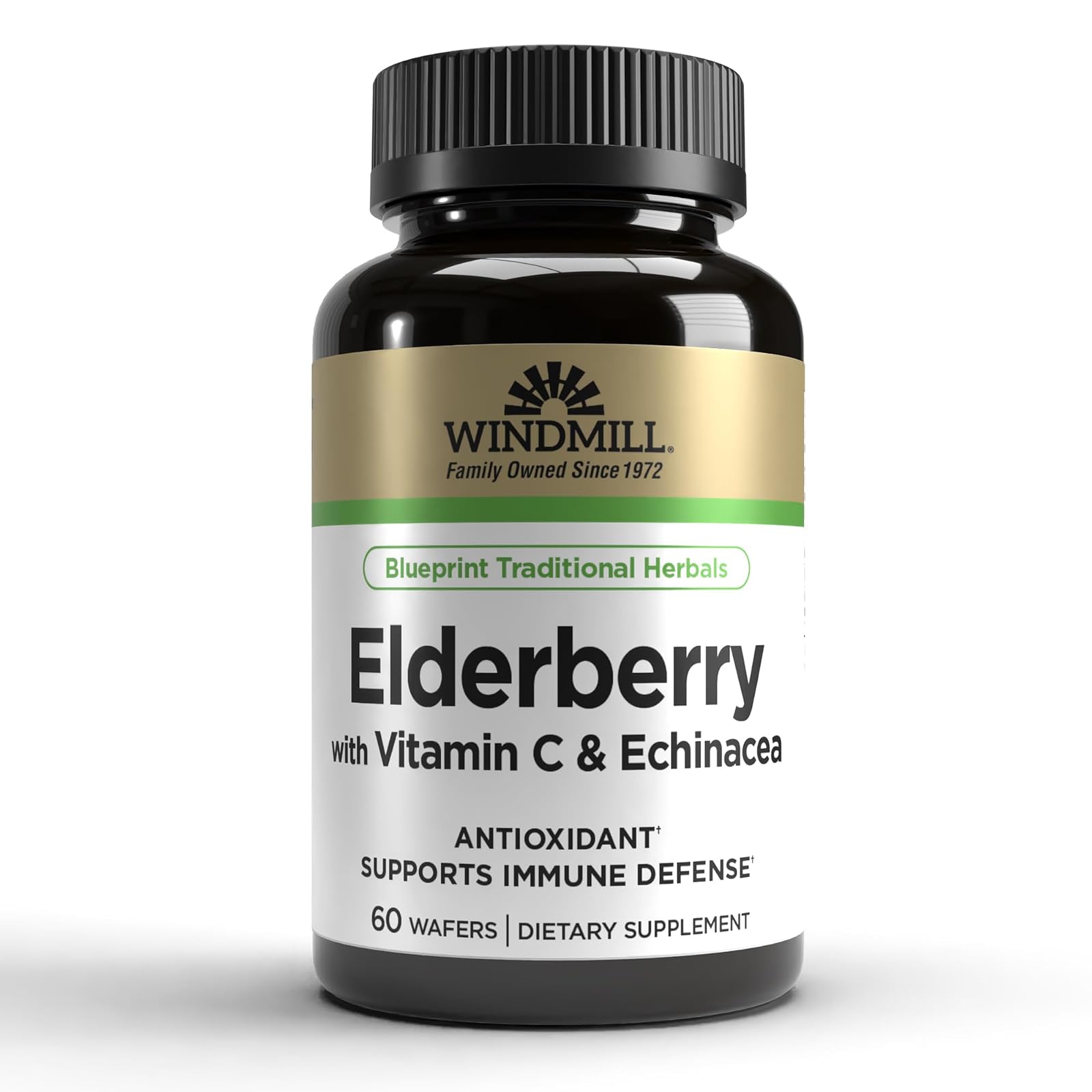 Windmill elderberry vitamin C capsules