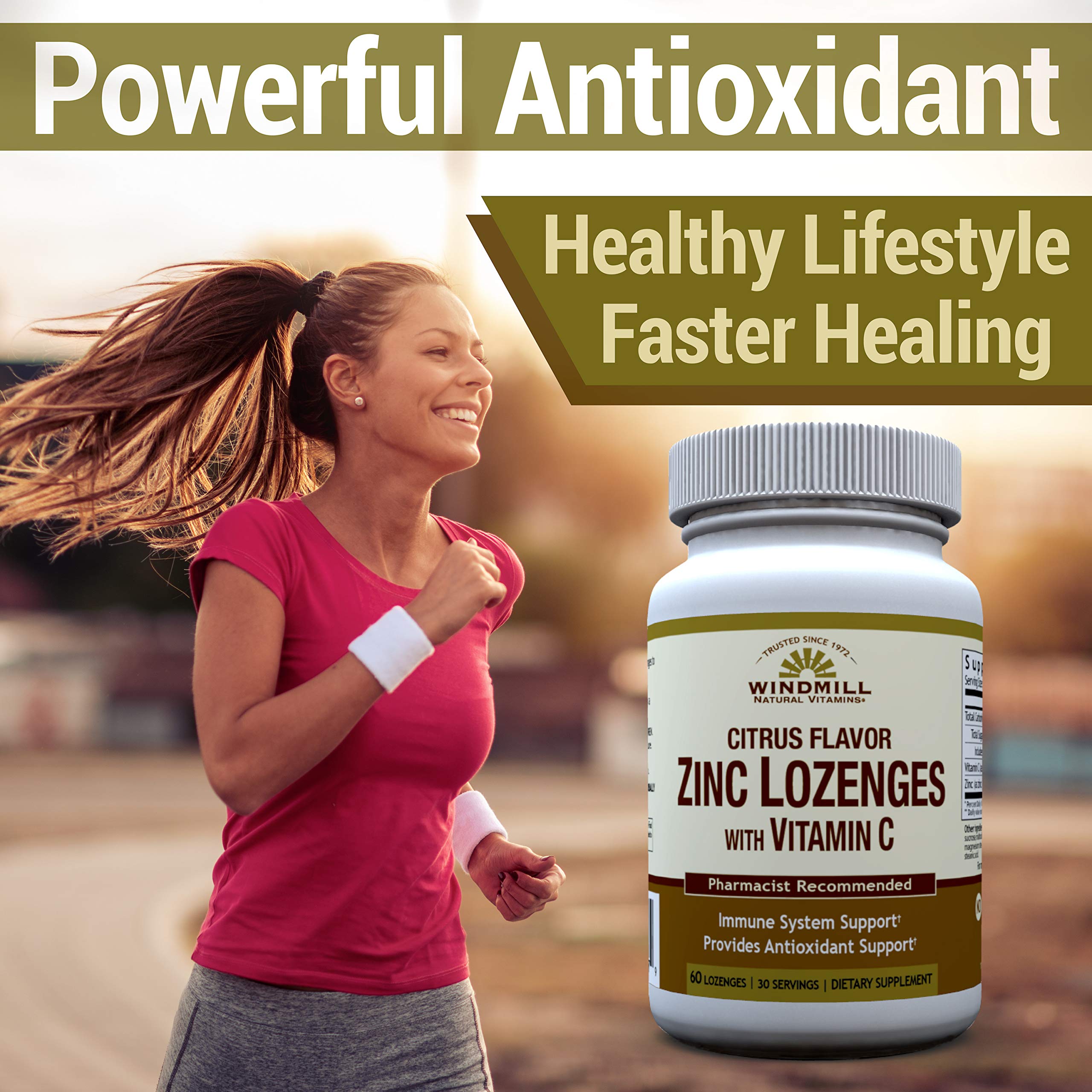 Windmill Health zinc lozenges for daily health