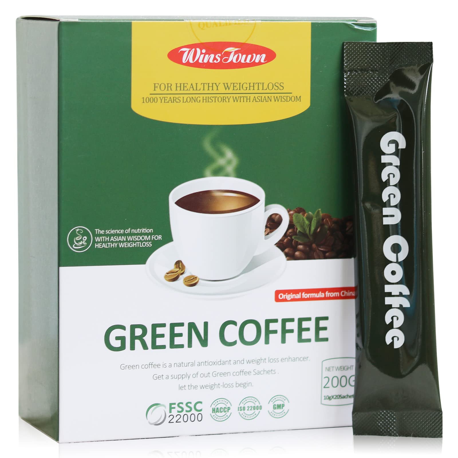 Wins Town green coffee instant powder