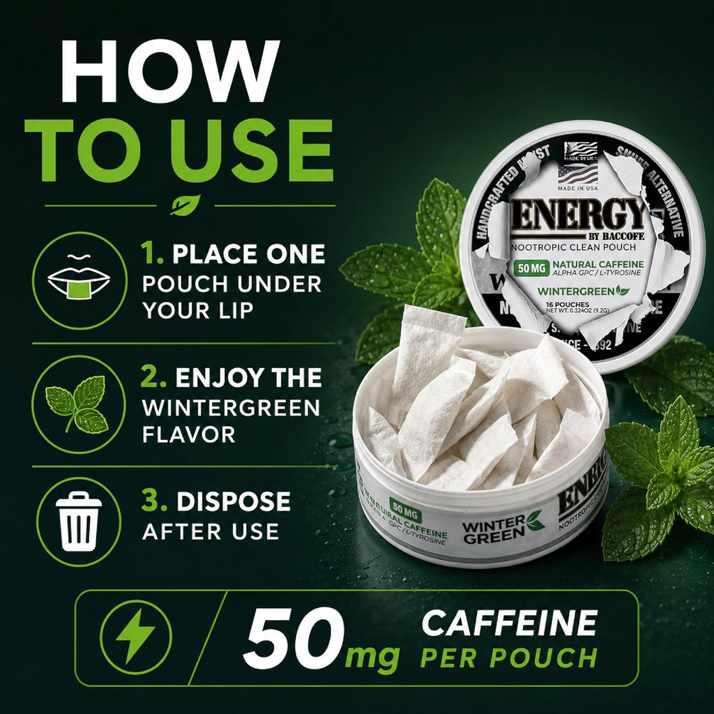 Wintergreen flavour energy boost