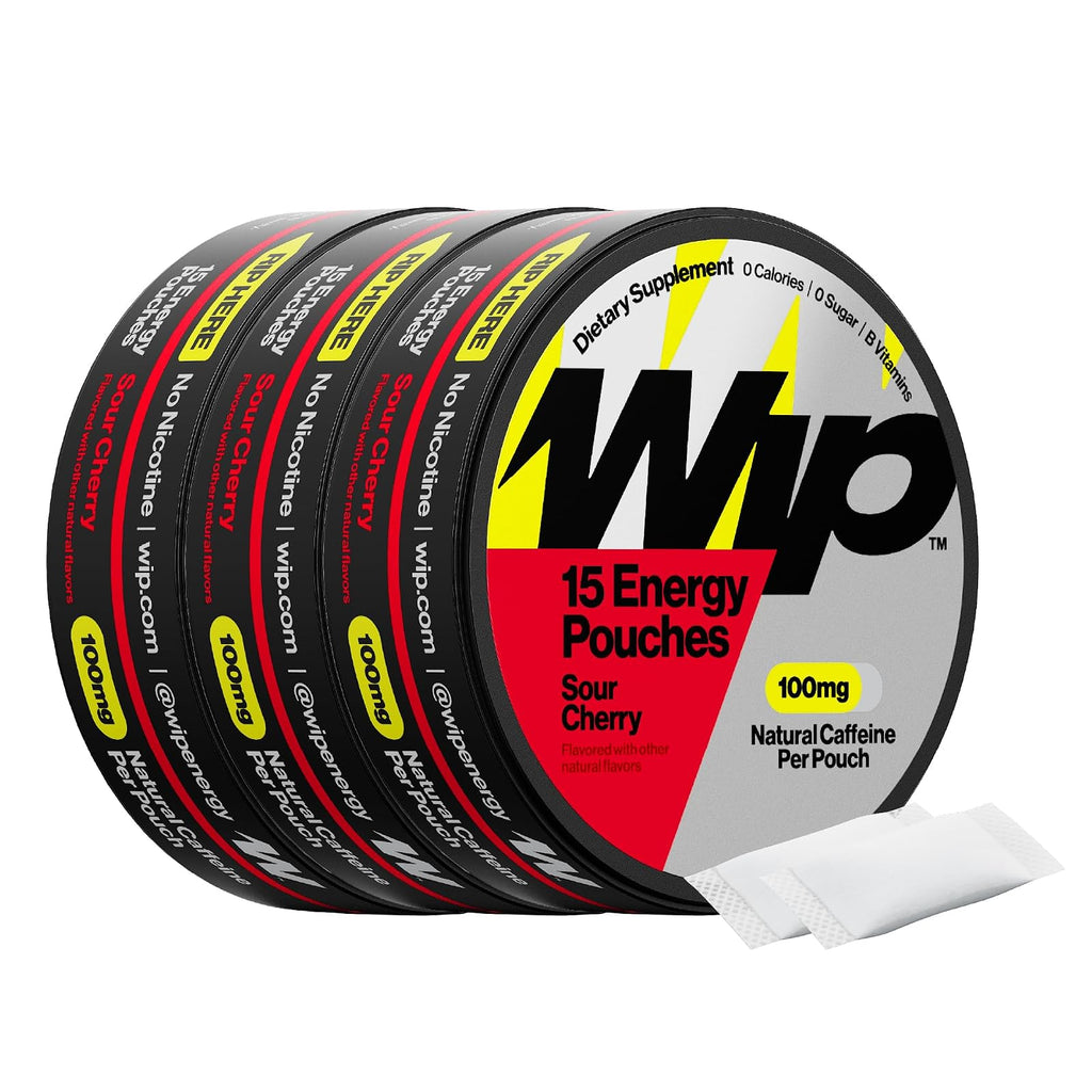 Wip caffeine pouches sour cherry flavour