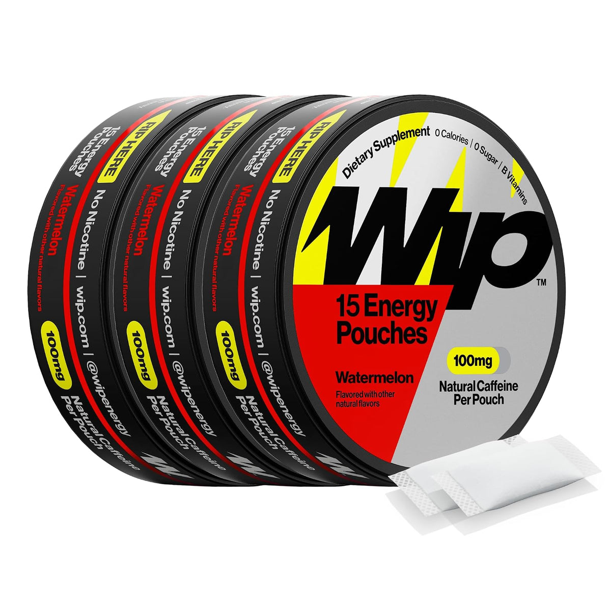 Wip Caffeine Pouches Watermelon flavour for energy boost