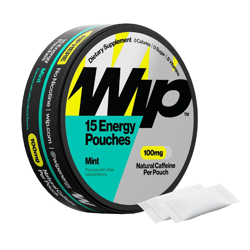 Wip energy pouches with mint flavour