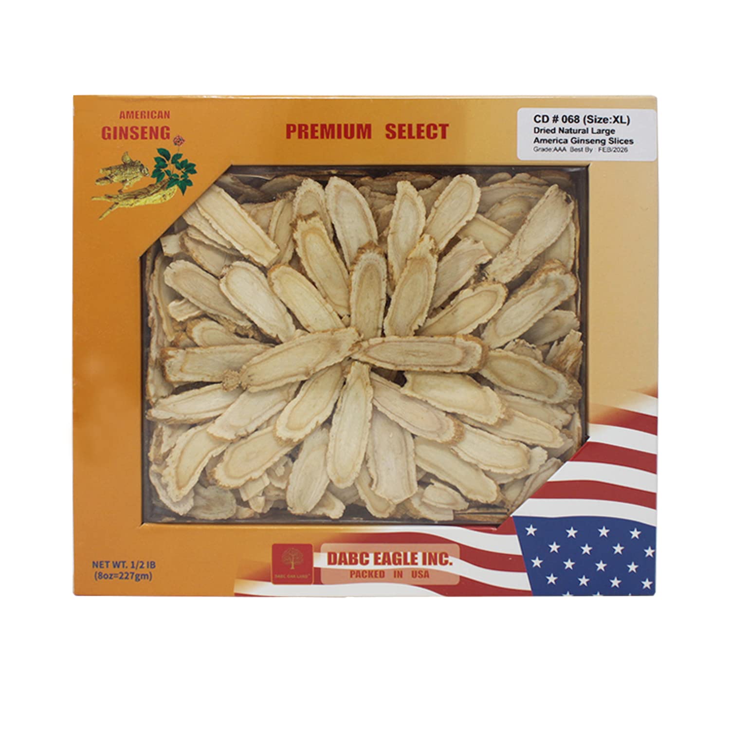 Wisconsin ginseng slices for tea