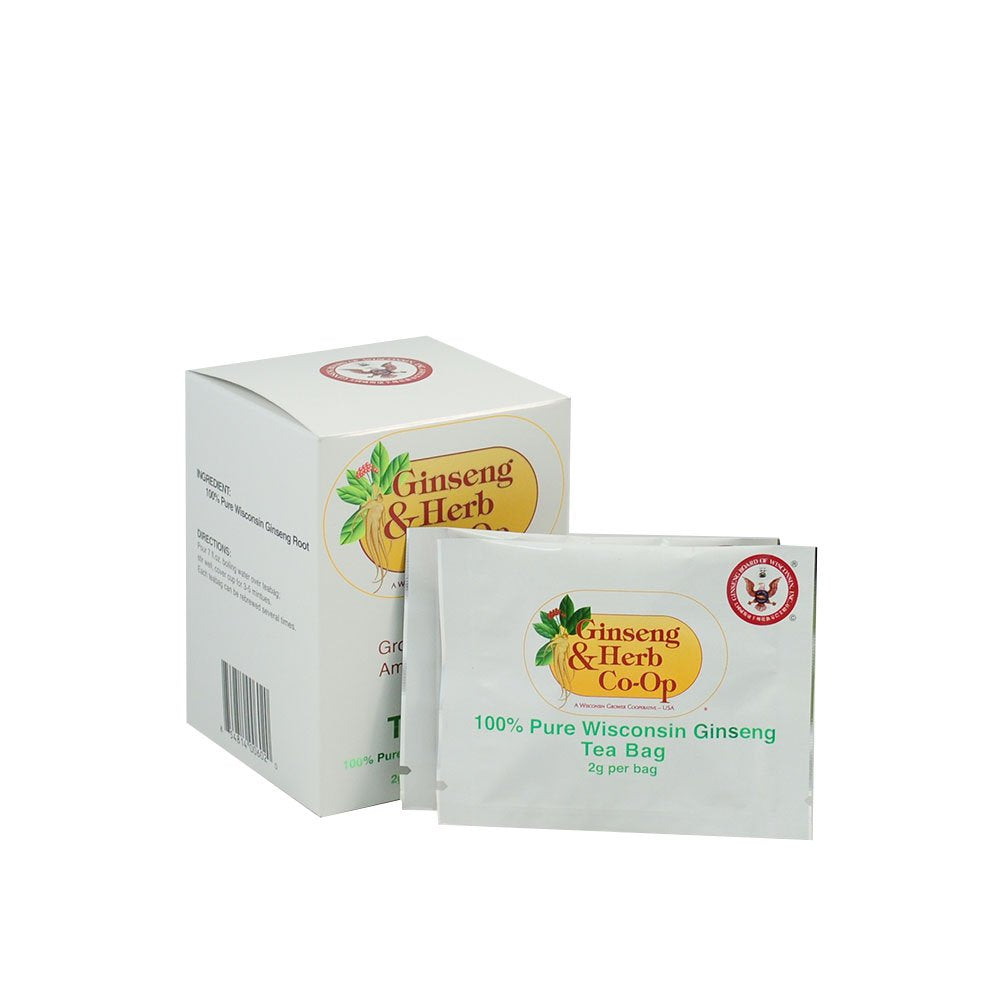 Wisconsin ginseng tea bags 10 count