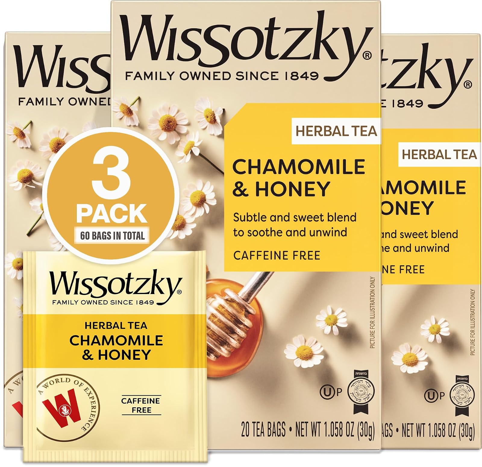 Wissotzky chamomile herbal tea bags