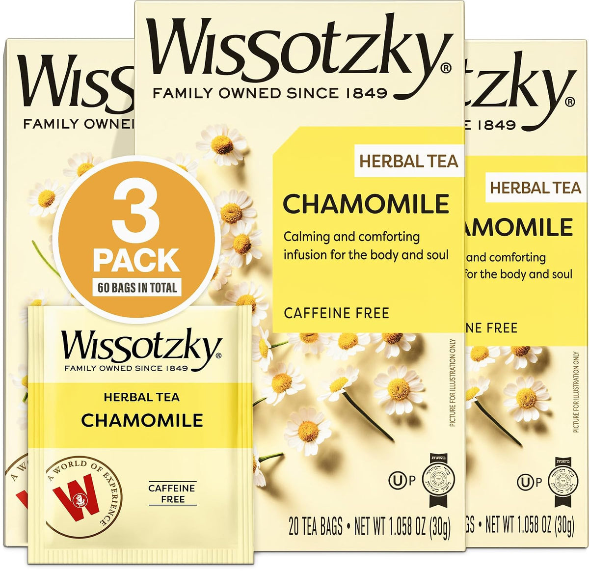 Wissotzky chamomile herbal tea bags