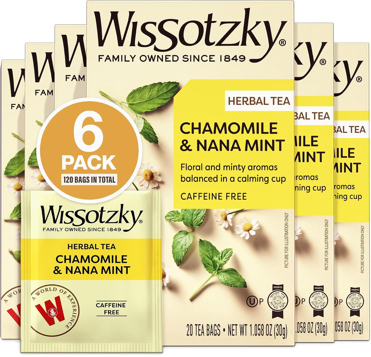 Wissotzky chamomile tea bags