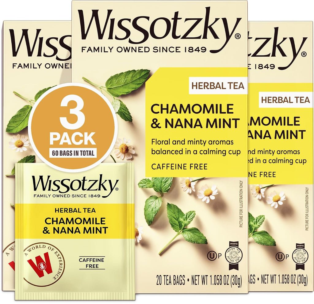 Wissotzky chamomile tea with mint