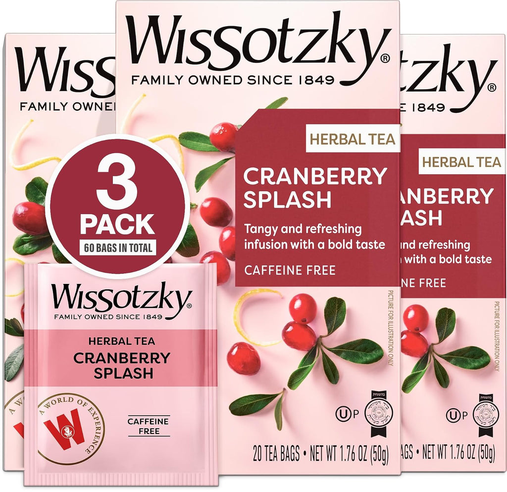 Wissotzky cranberry herbal tea bags