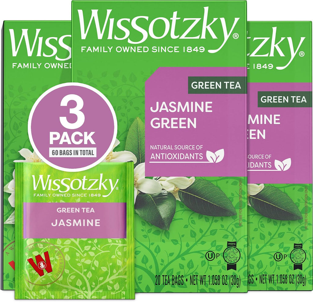 Wissotzky green tea with jasmine bags