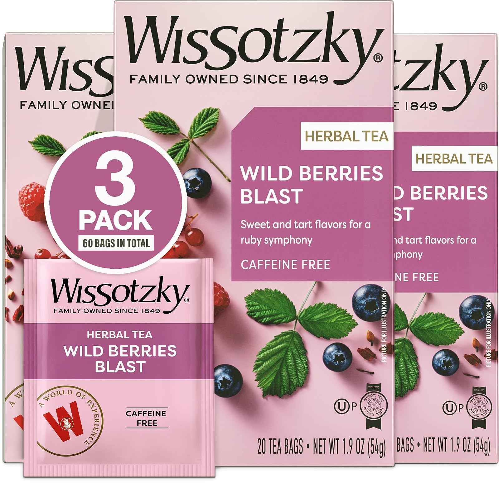 Wissotzky herbal tea wildberry flavour