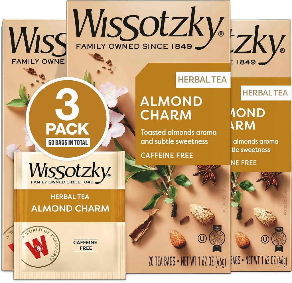 Wissotzky herbal tea with almonds