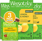 Wissotzky lemon honey green tea bags