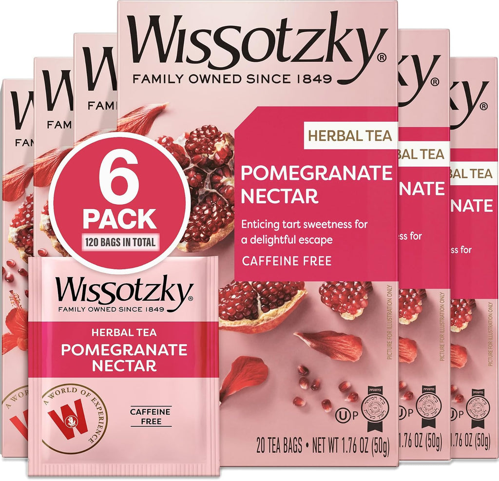 Wissotzky pomegranate herbal tea bags