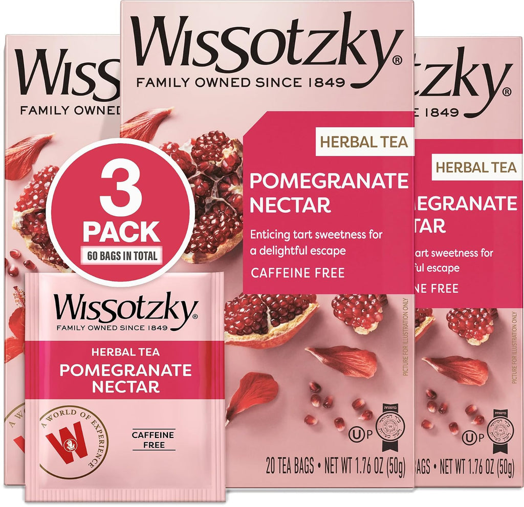 Wissotzky pomegranate herbal tea bags