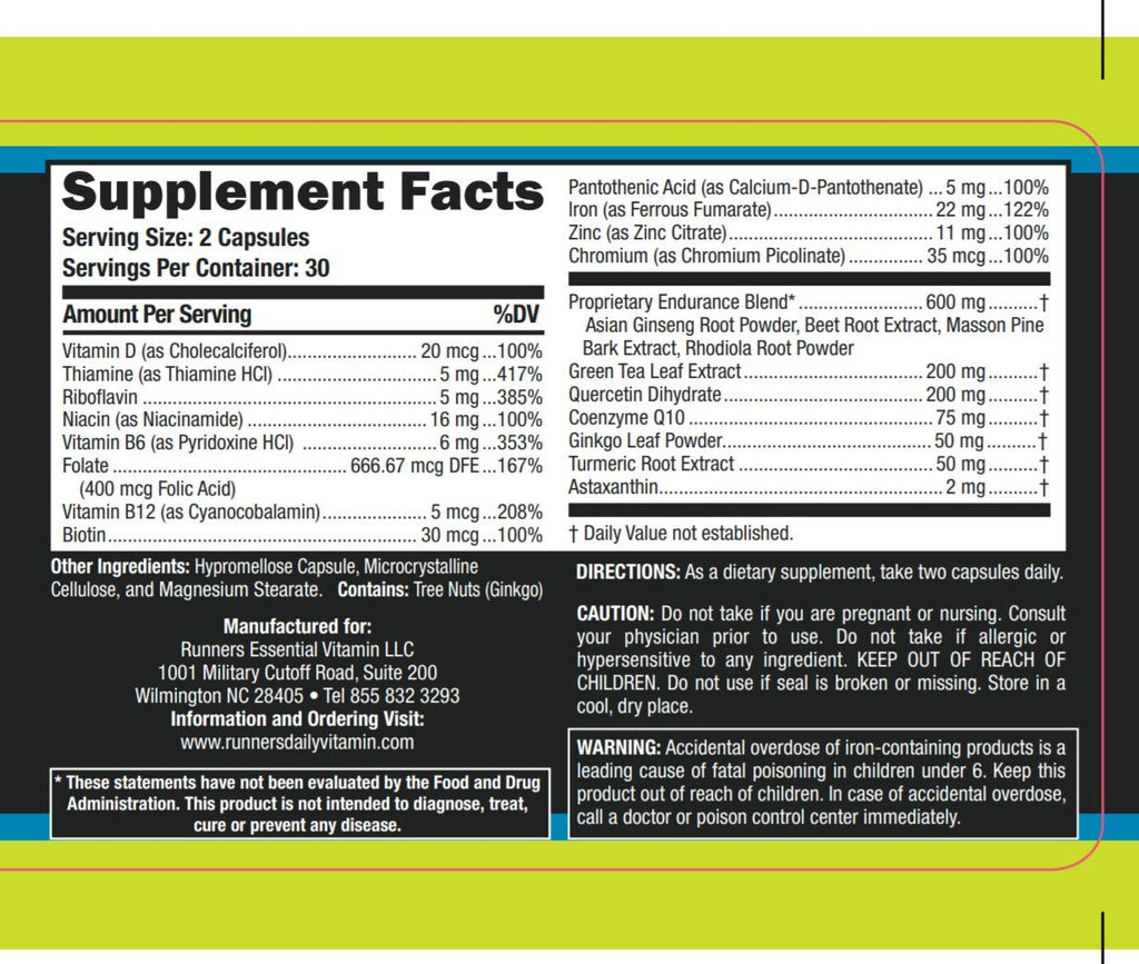 Without Limits runner's essential nutrients