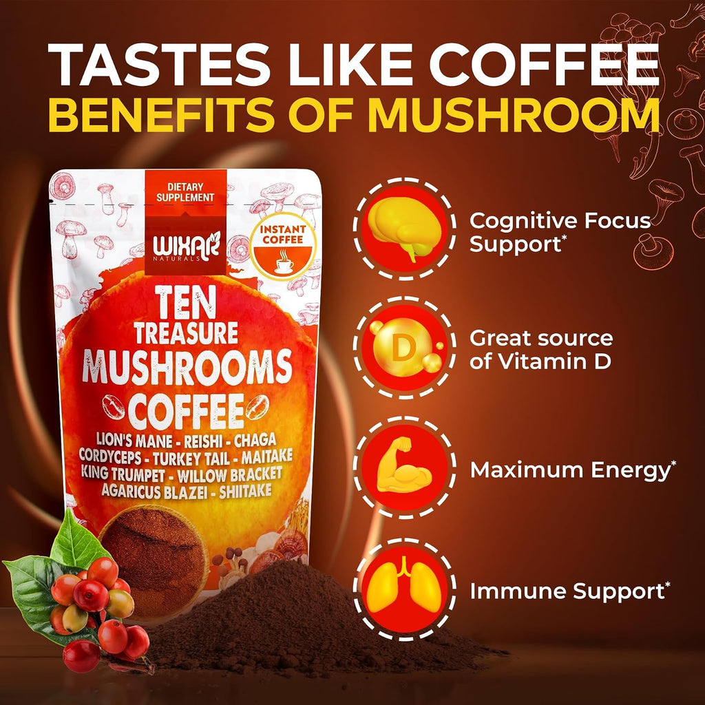 Wixar coffee blend with adaptogens