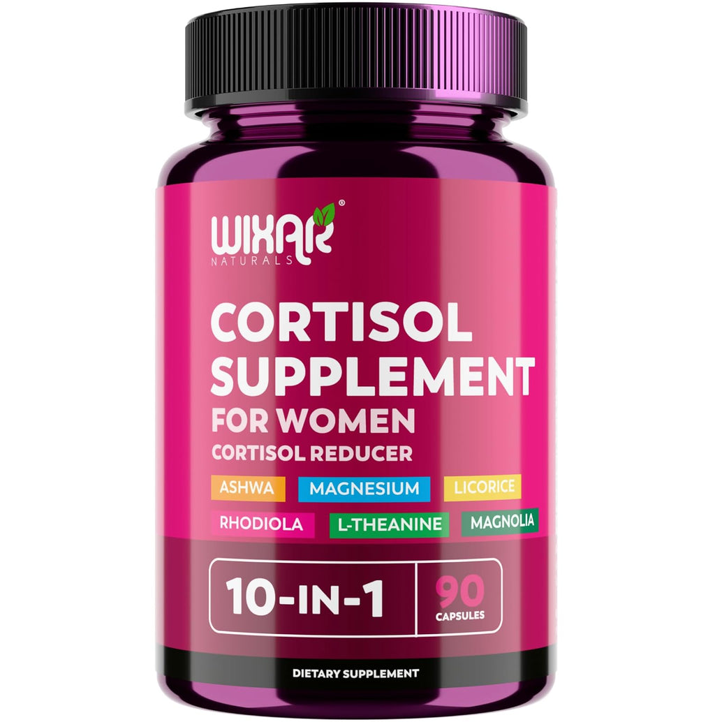 WIXAR cortisol supplements for stress relief