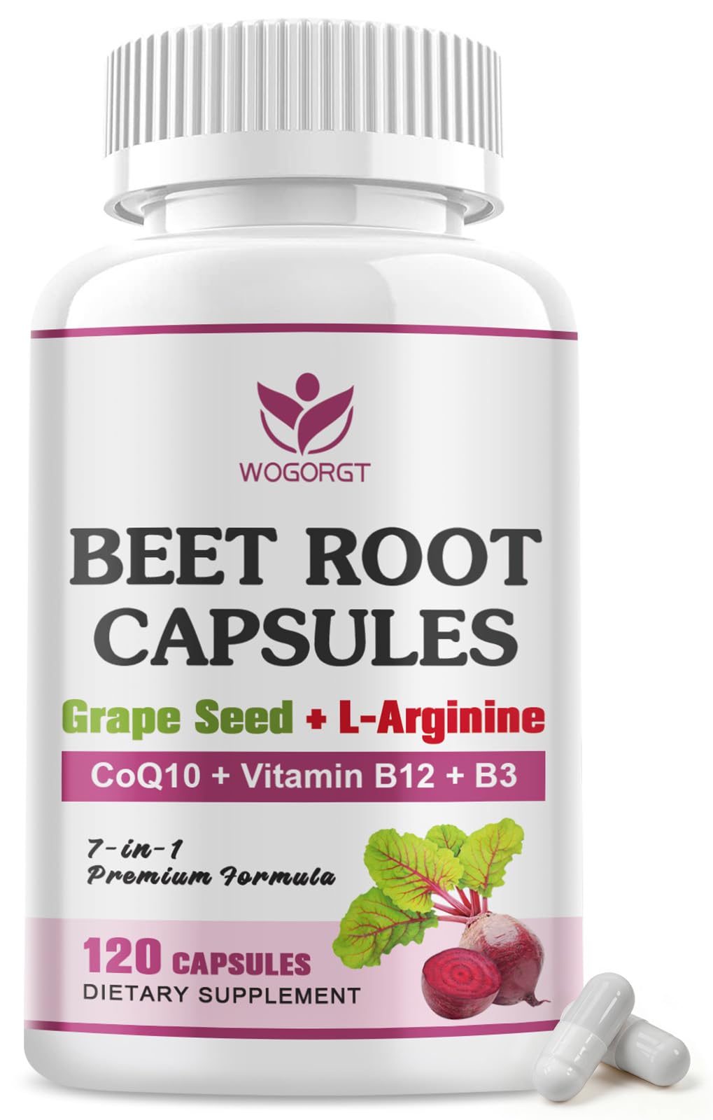 WOGORGT beet root capsules for energy