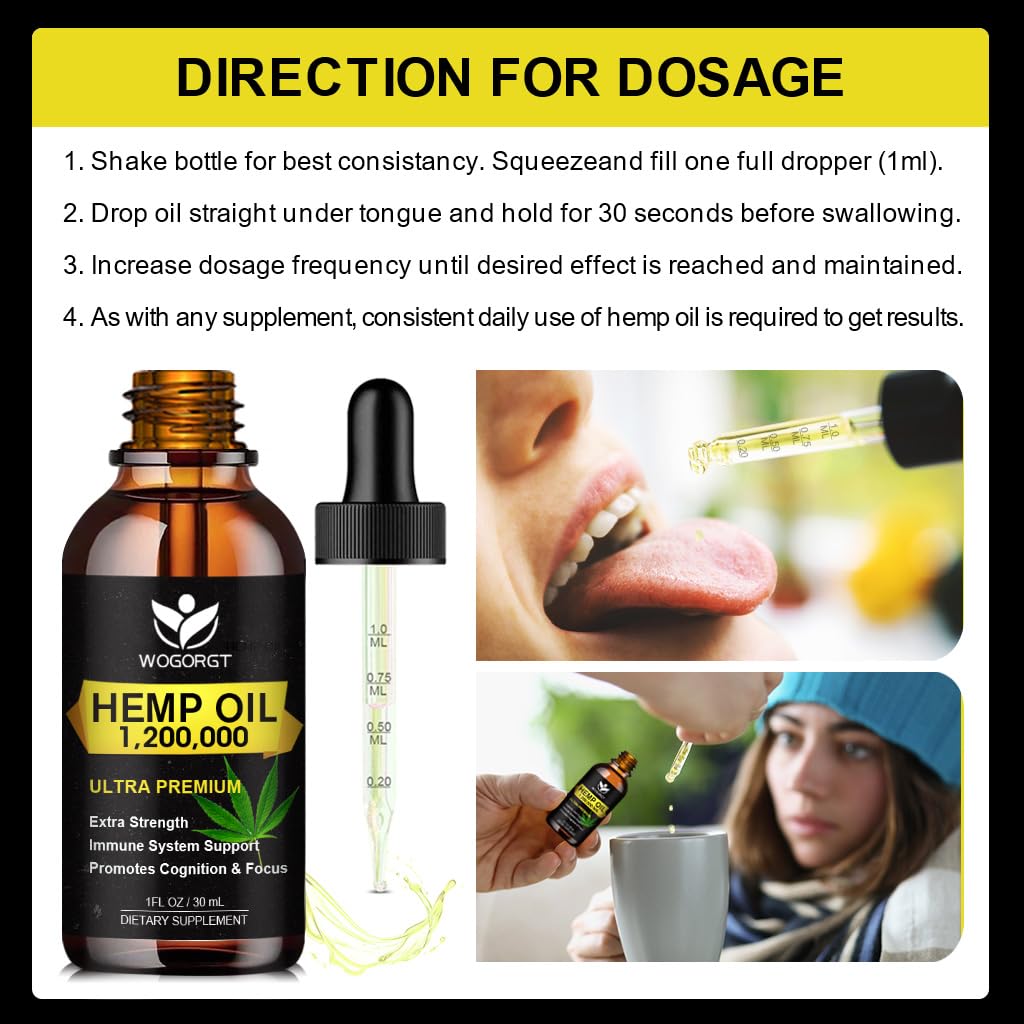 WOGORGT hemp oil for immune support