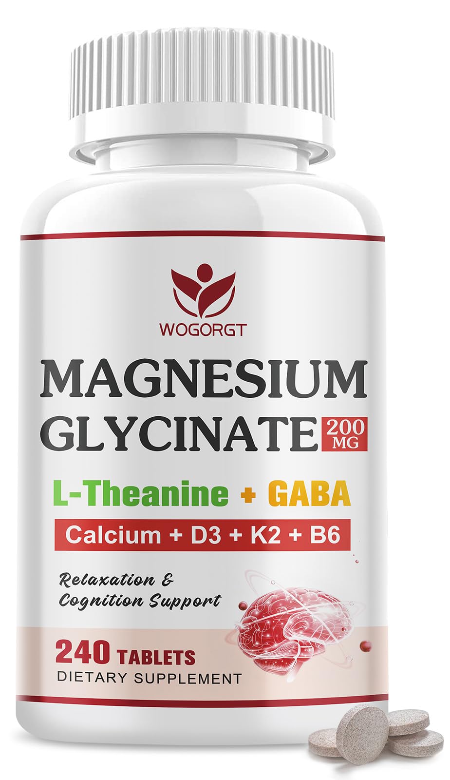 WOGORGT magnesium glycinate for relaxation