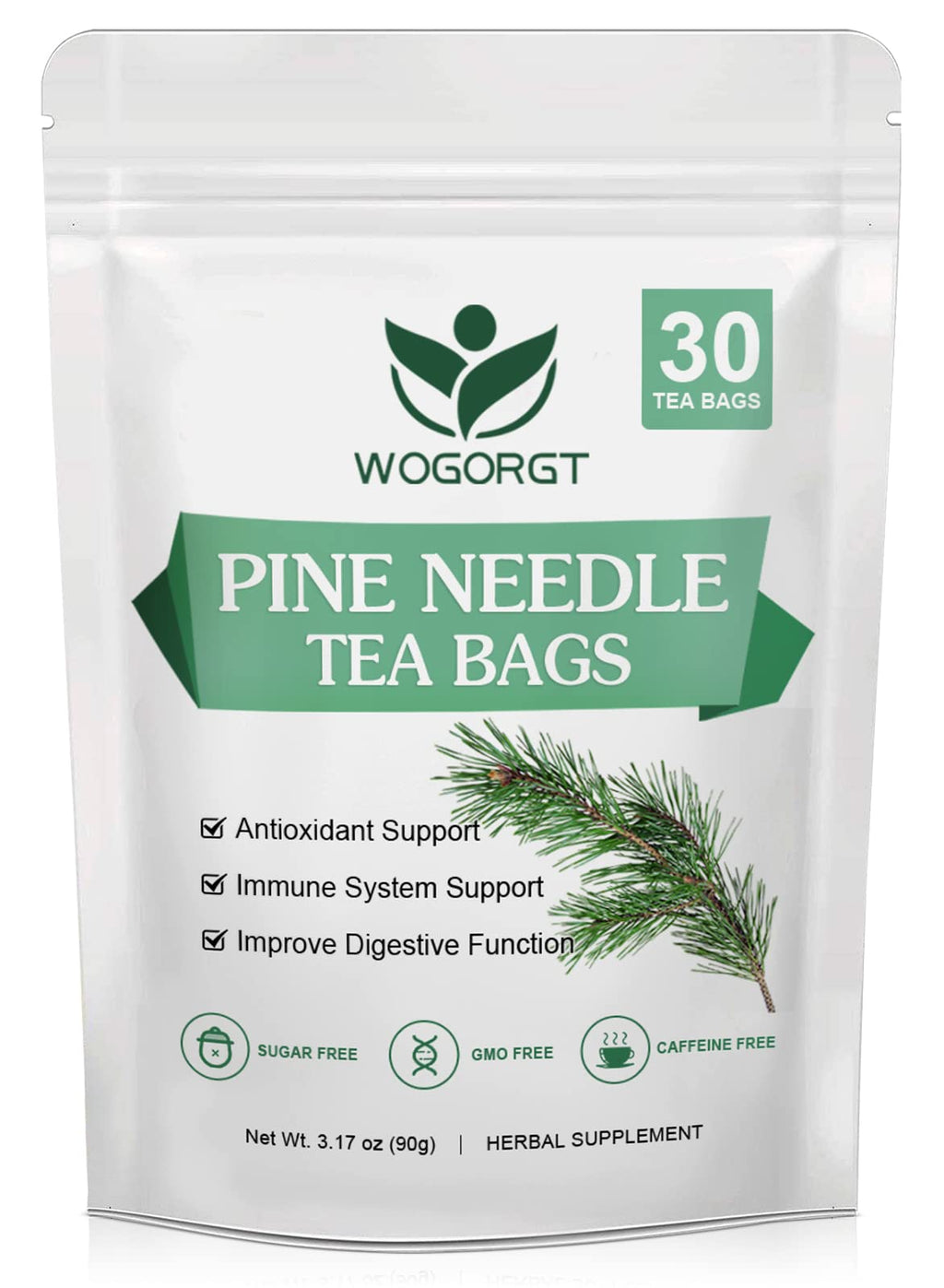 WOGORGT pine needle herbal tea bags