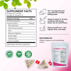 Women's comfort tea with herbal ingredients