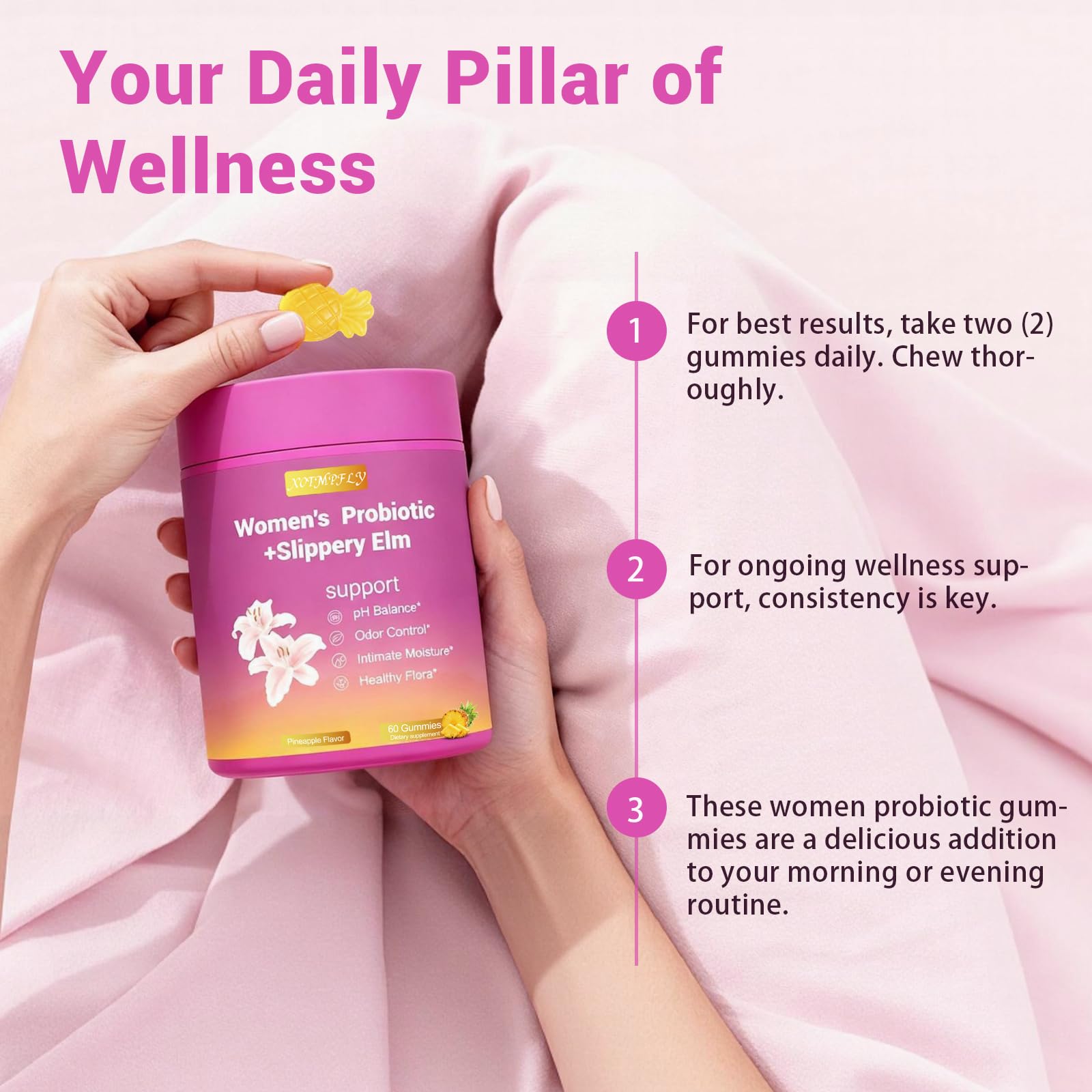 women's daily probiotic supplement gummies