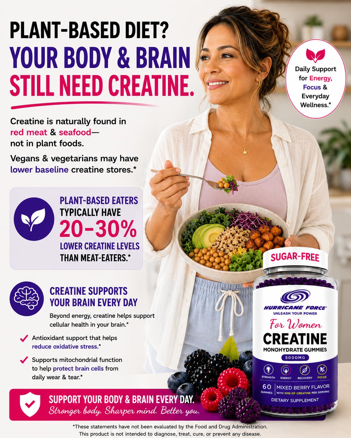 women's fitness creatine gummies
