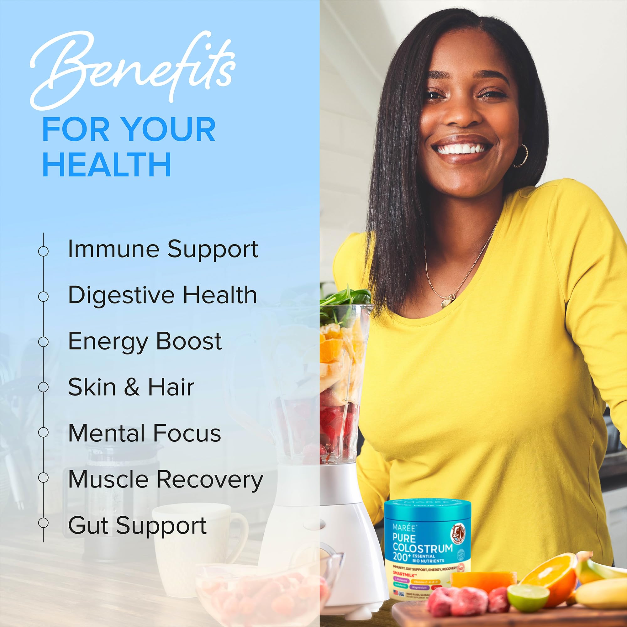 women's gut health colostrum powder