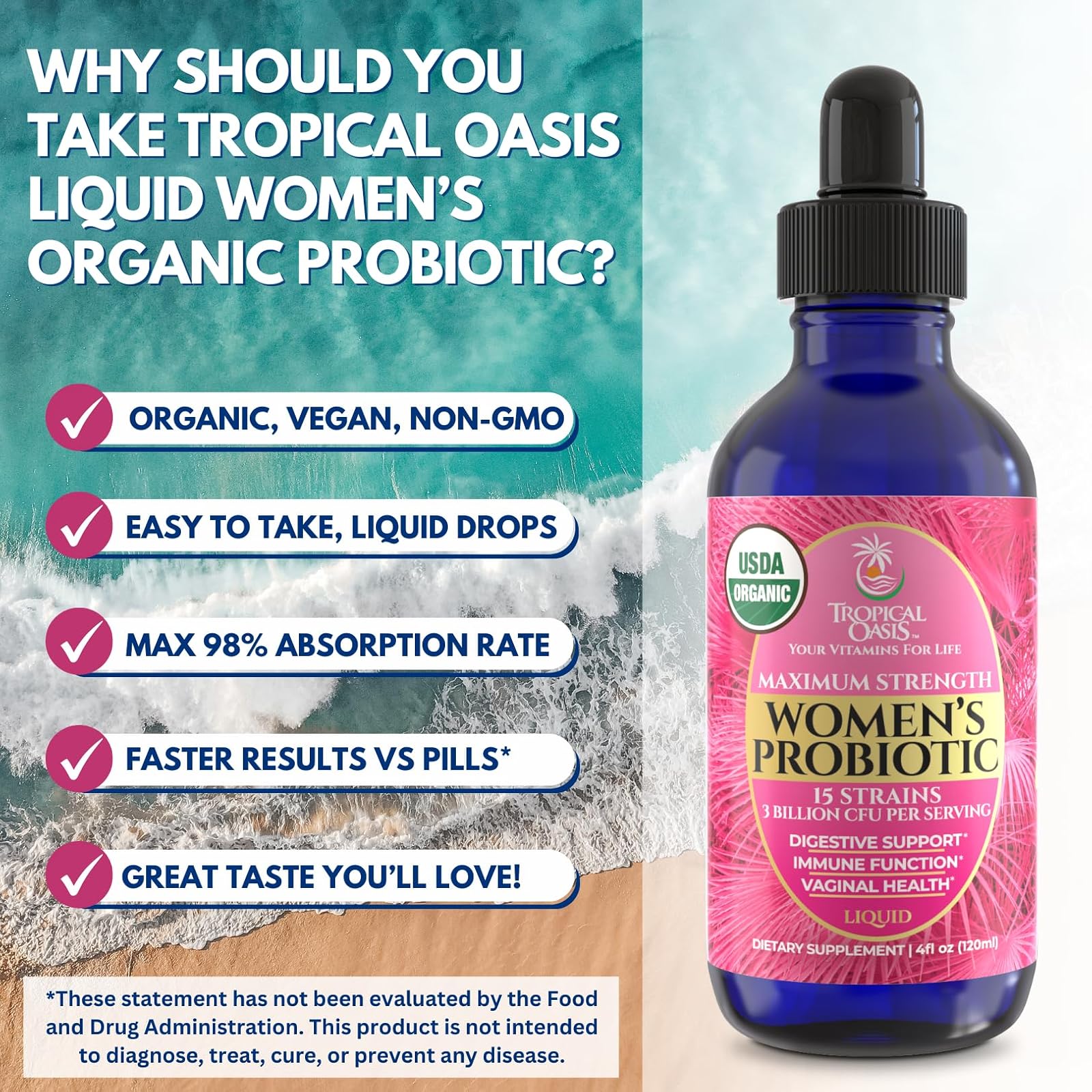women's health liquid probiotic supplement