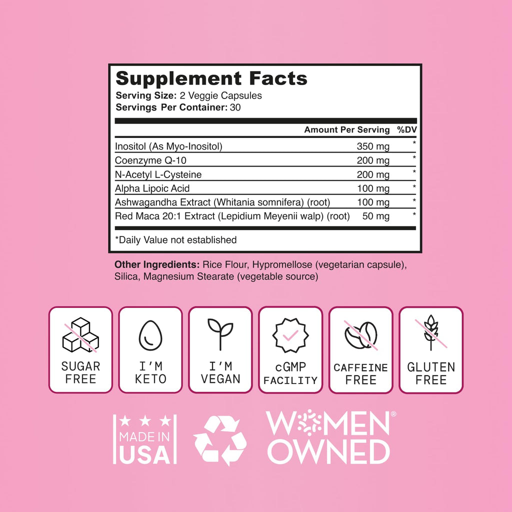 Women's health prenatal vitamin supplement
