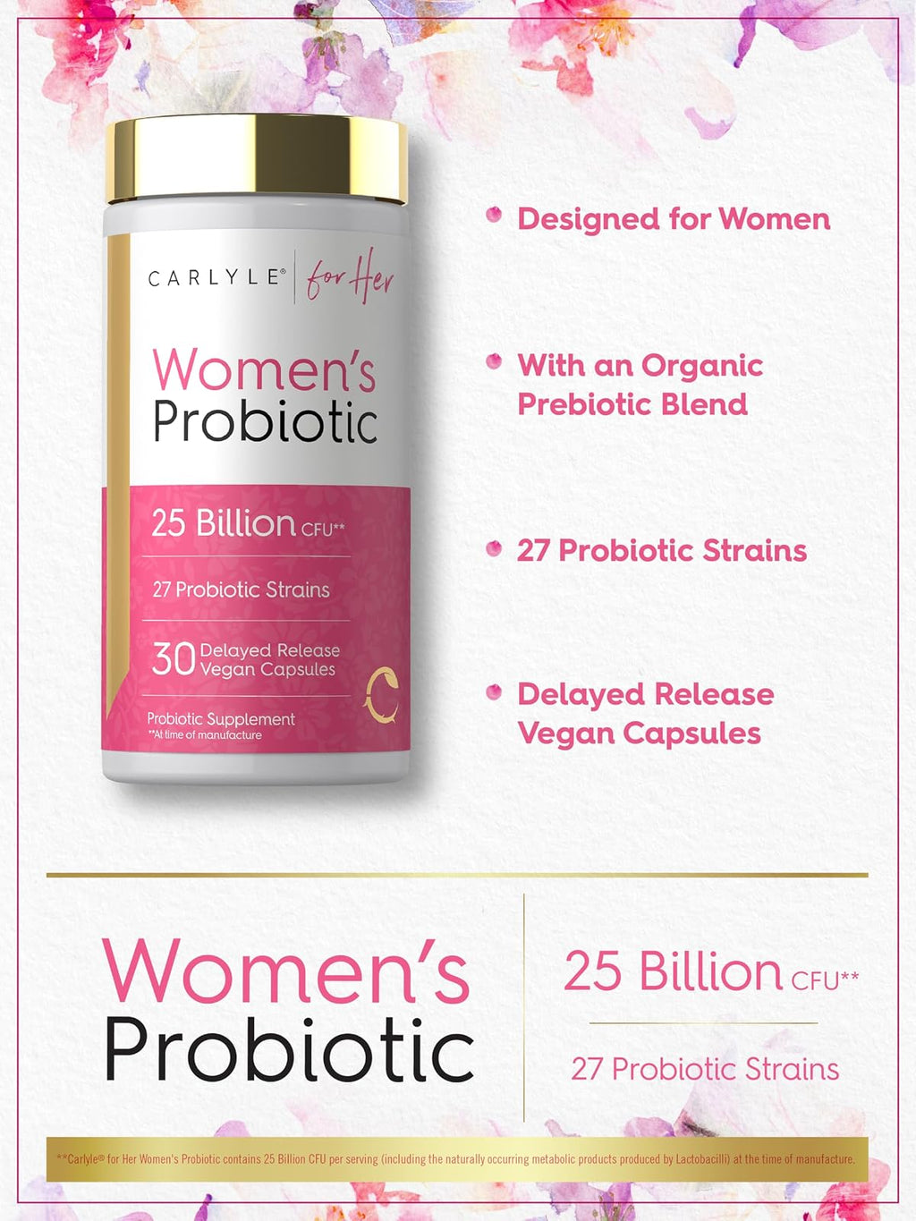 Women's health probiotic formula