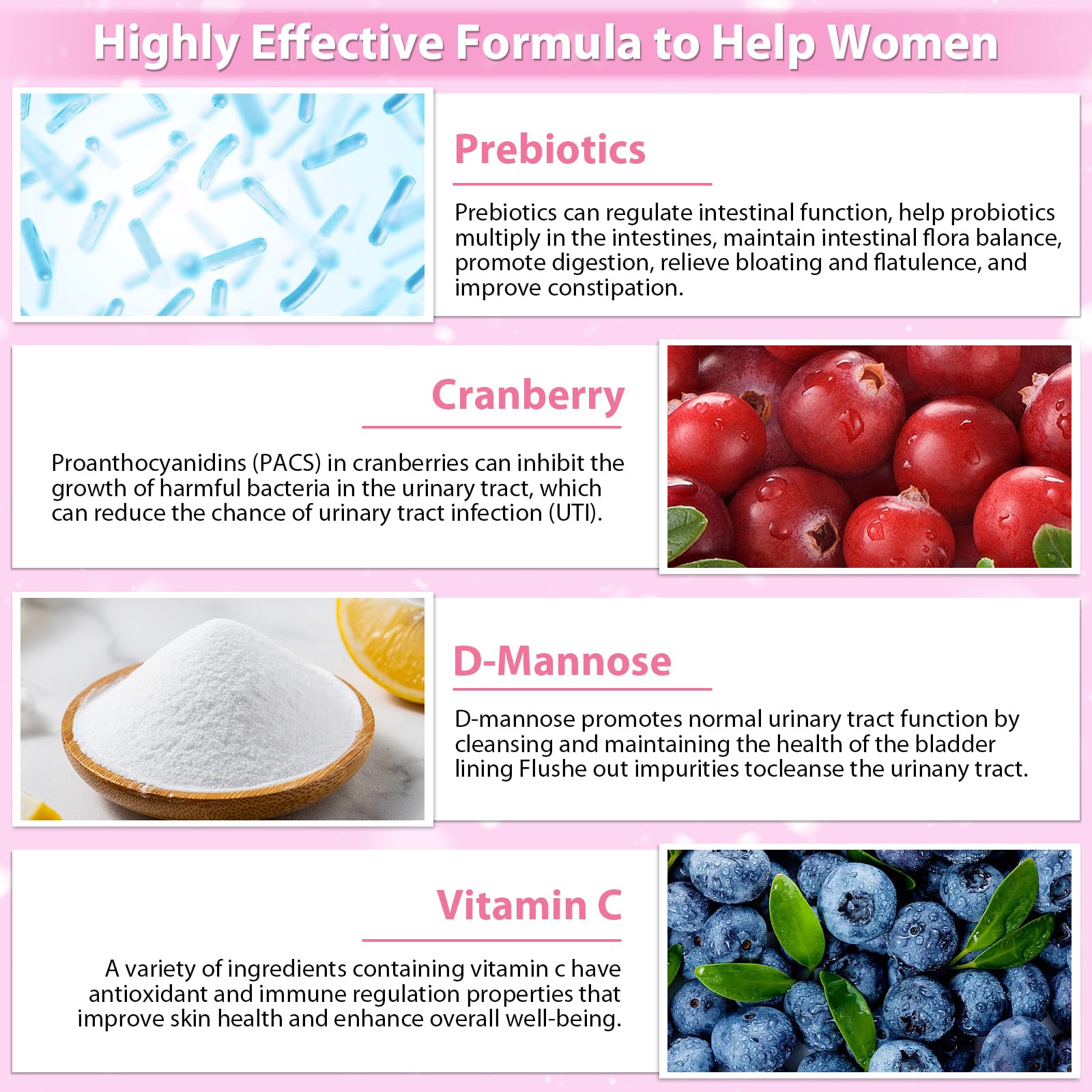 women's health probiotic powder packets