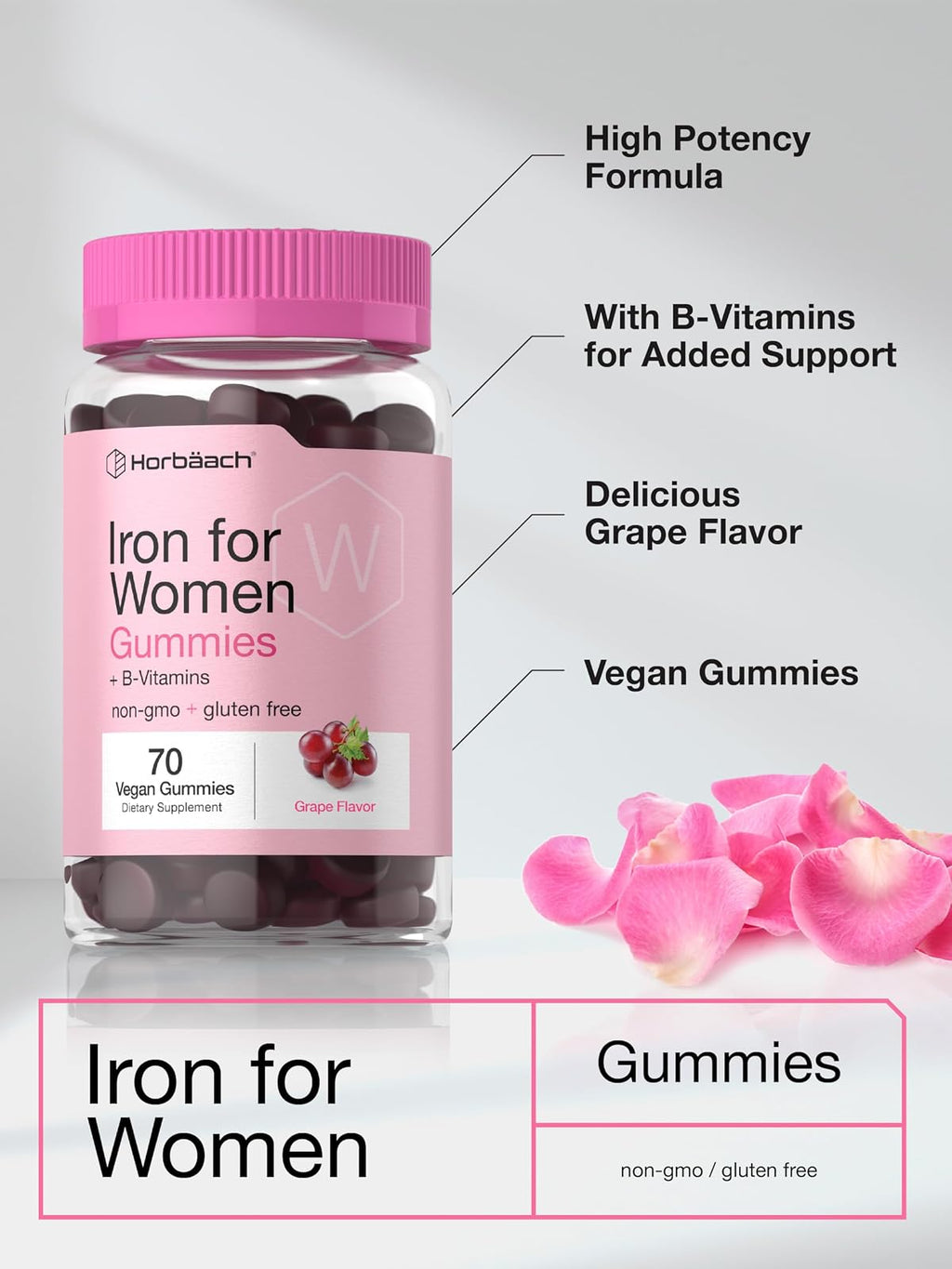 women's iron supplement gummies