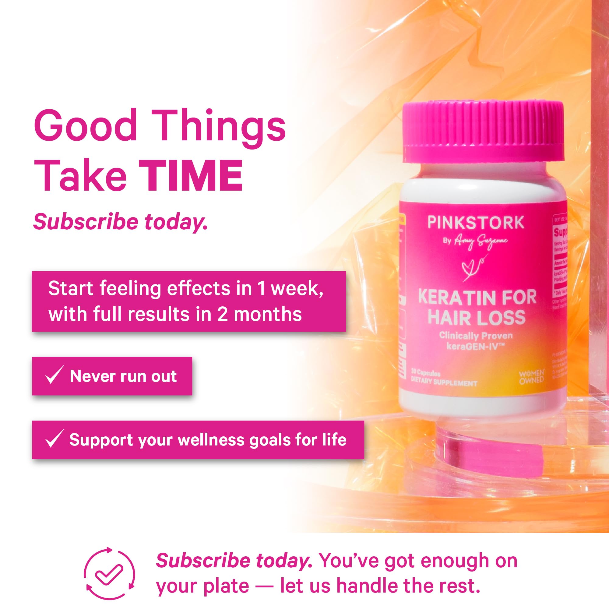 women's keratin hair supplement