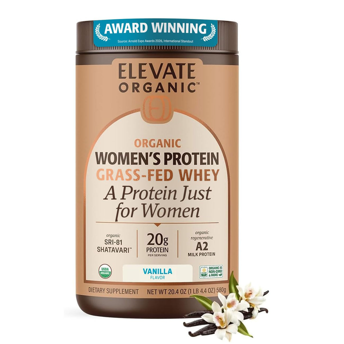 Women's Organic whey protein powder