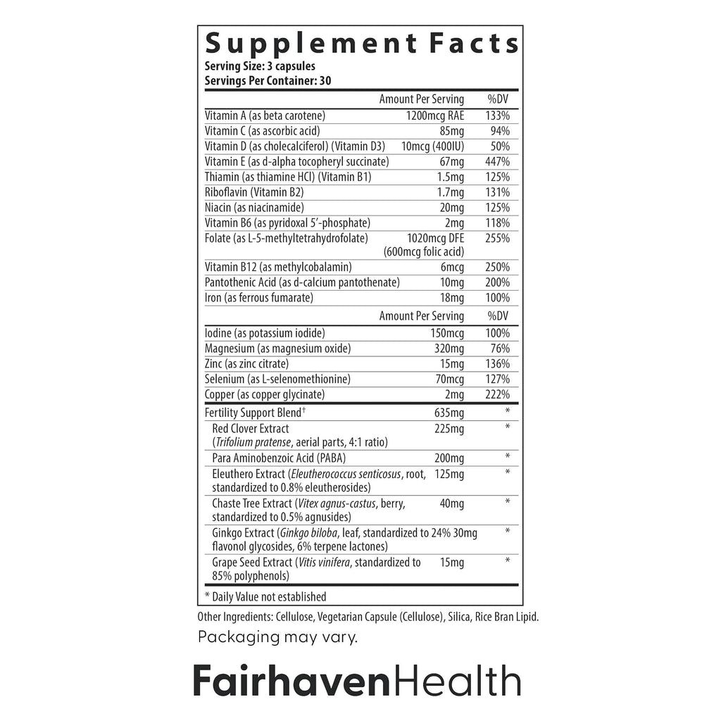 women's prenatal vitamins for conception