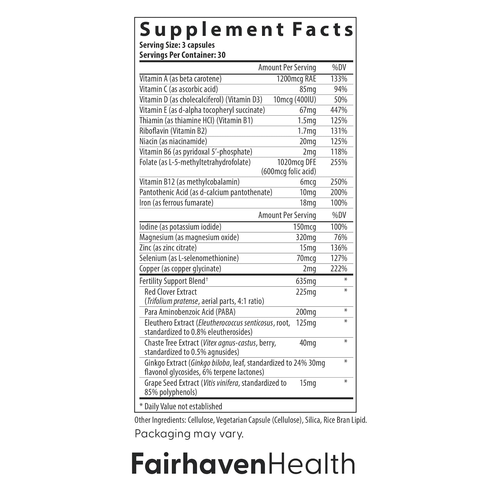 women's prenatal vitamins for conception