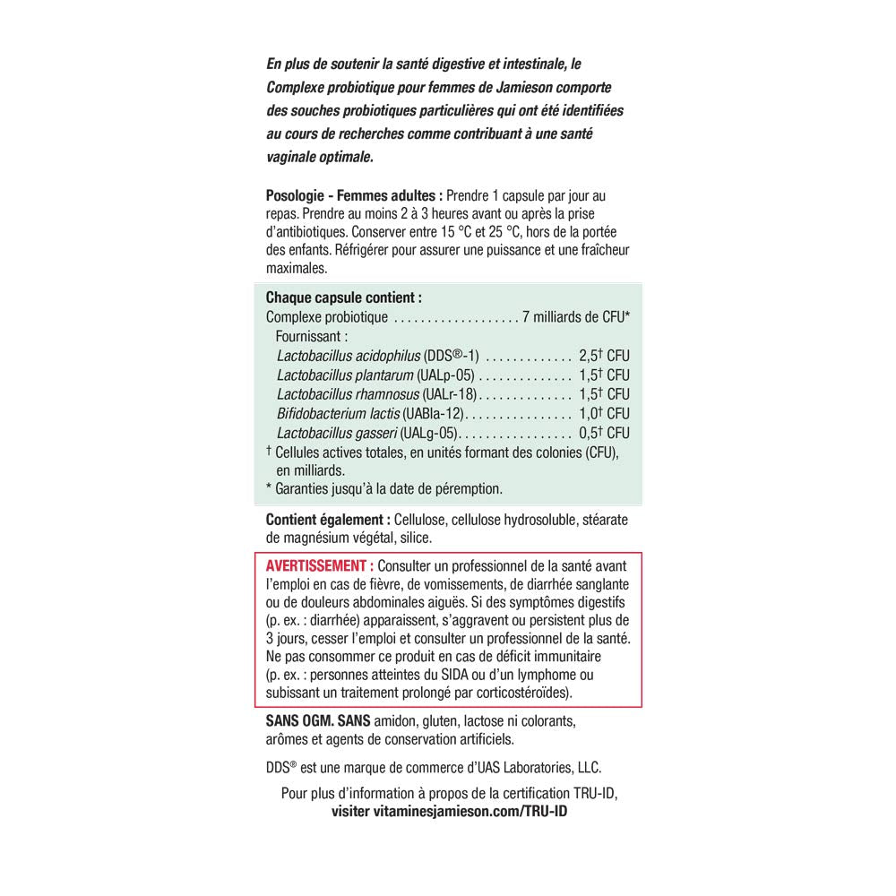 women's probiotic complex for gut balance