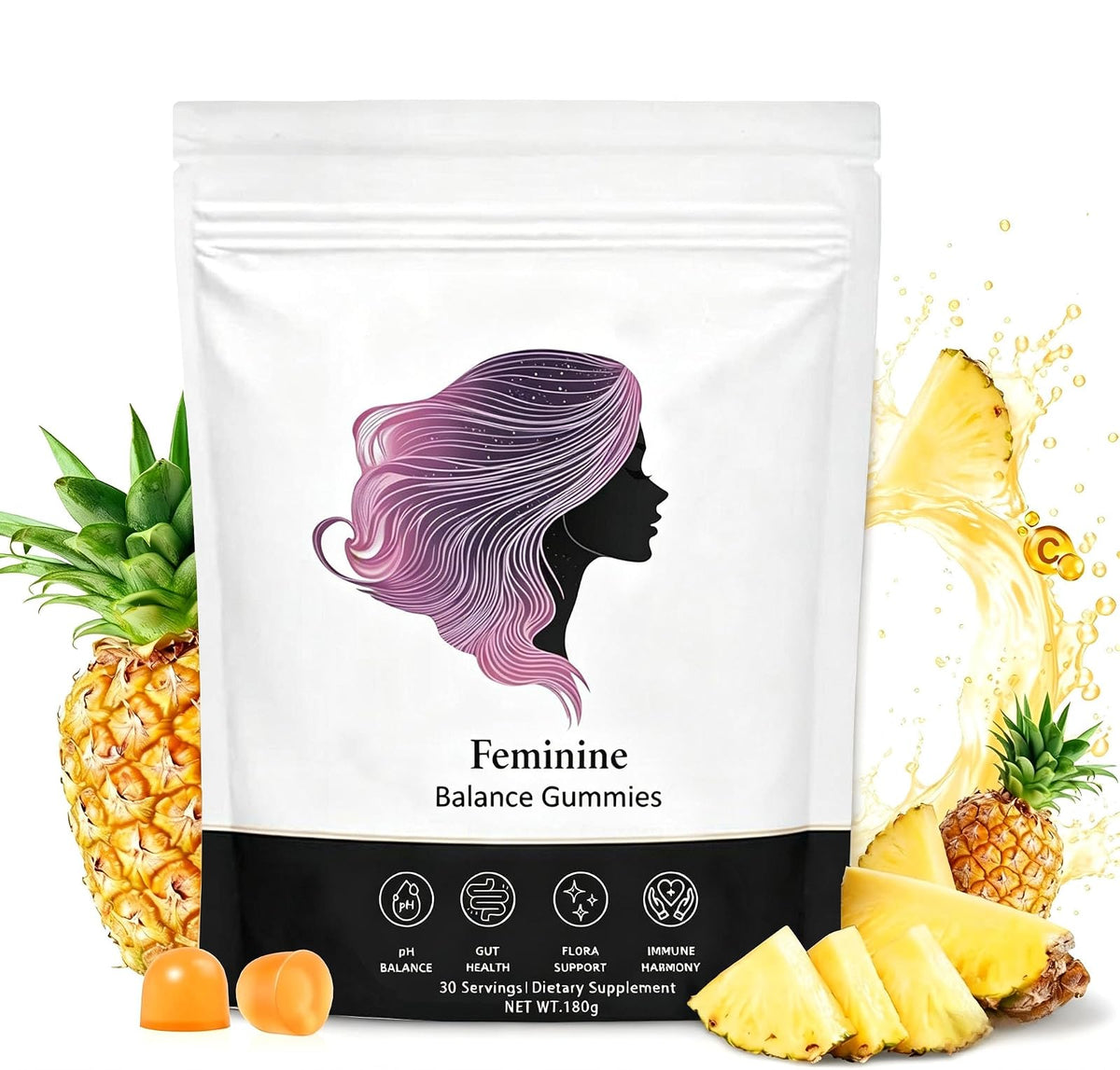 Women's probiotic gummies for gut health