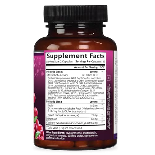 Women's probiotic with natural ingredients