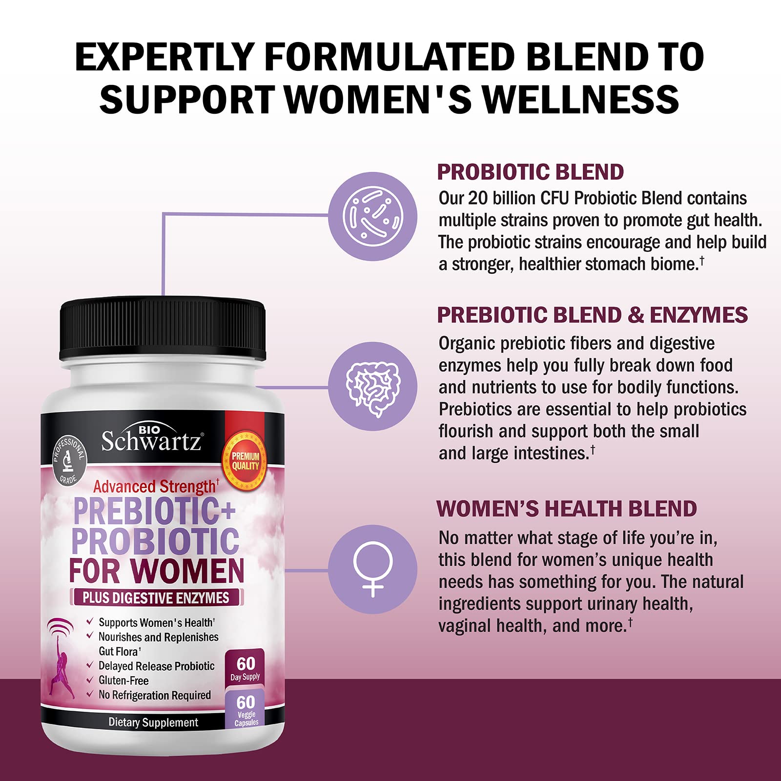 women's probiotics for balanced flora