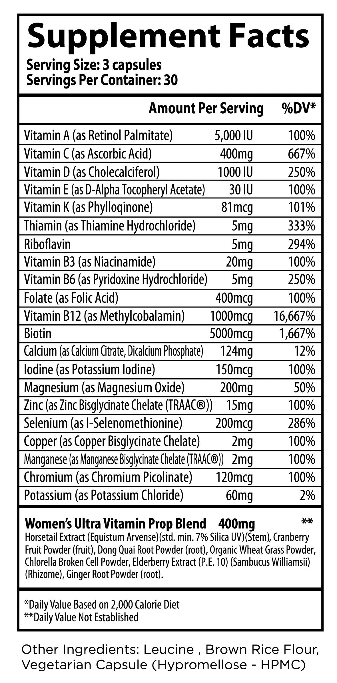 Women's Ultra multivitamin for vitality