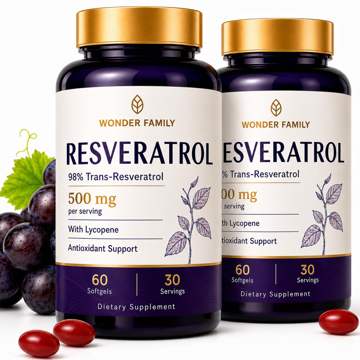 WONDER FAMILY Resveratrol antioxidant support