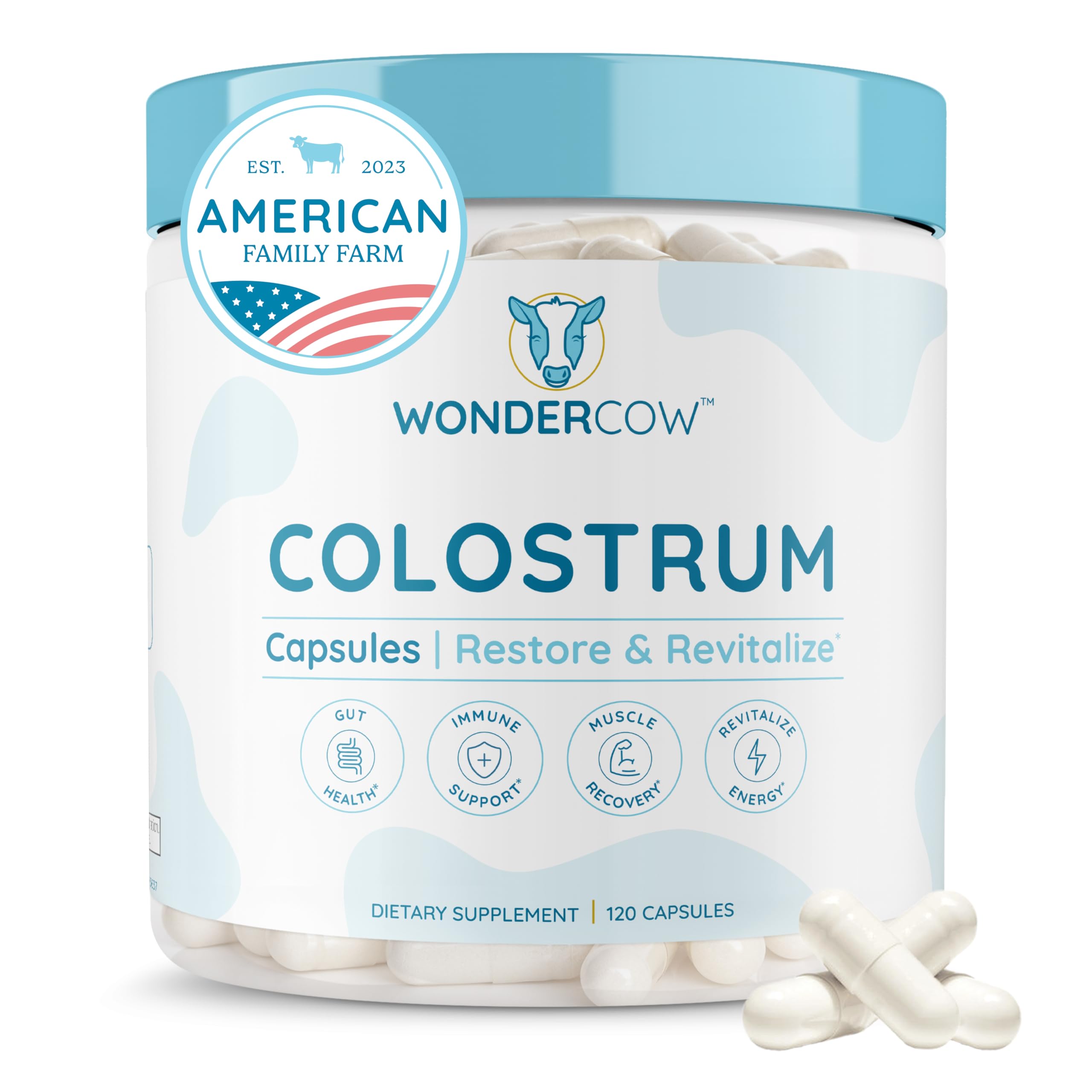 WONDERCOW colostrum capsules for gut health