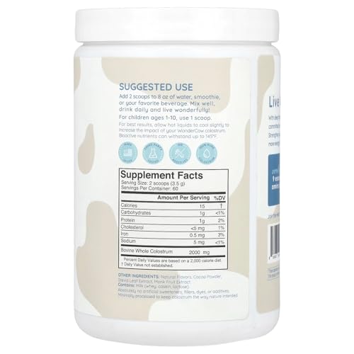 WONDERCOW colostrum for holistic wellness